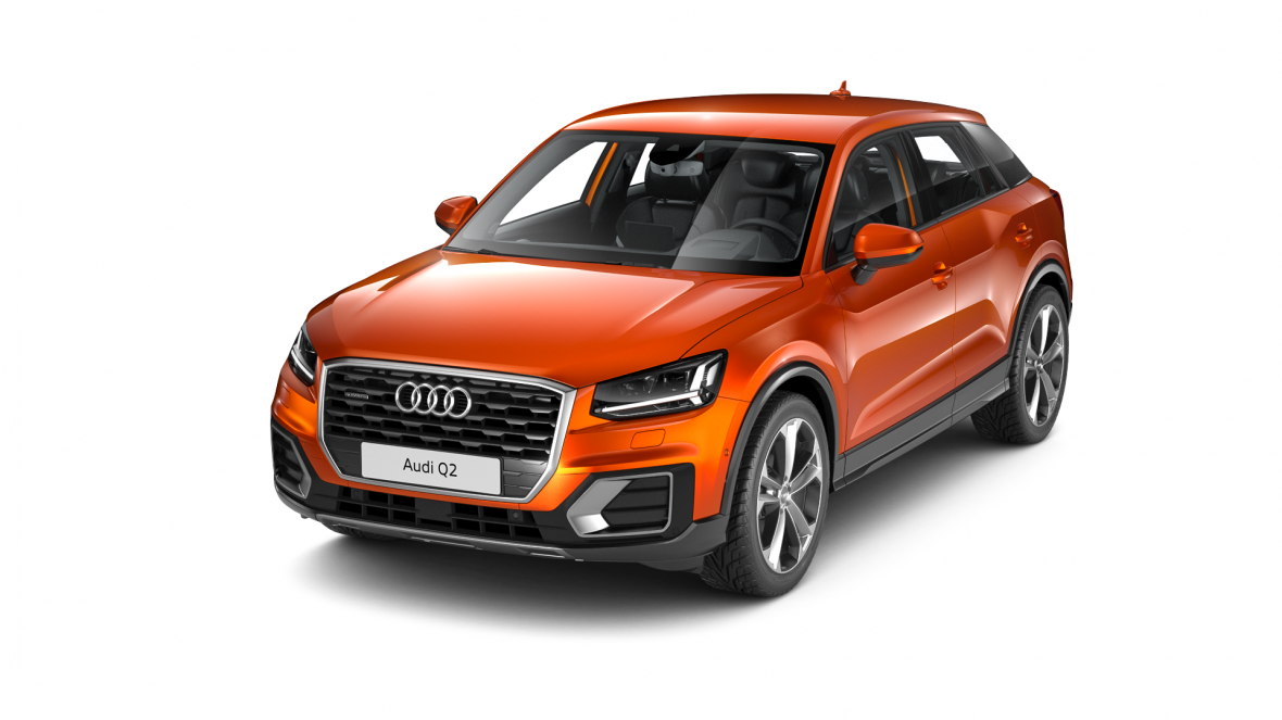 Audi Q2 design Korallenorange Metallic