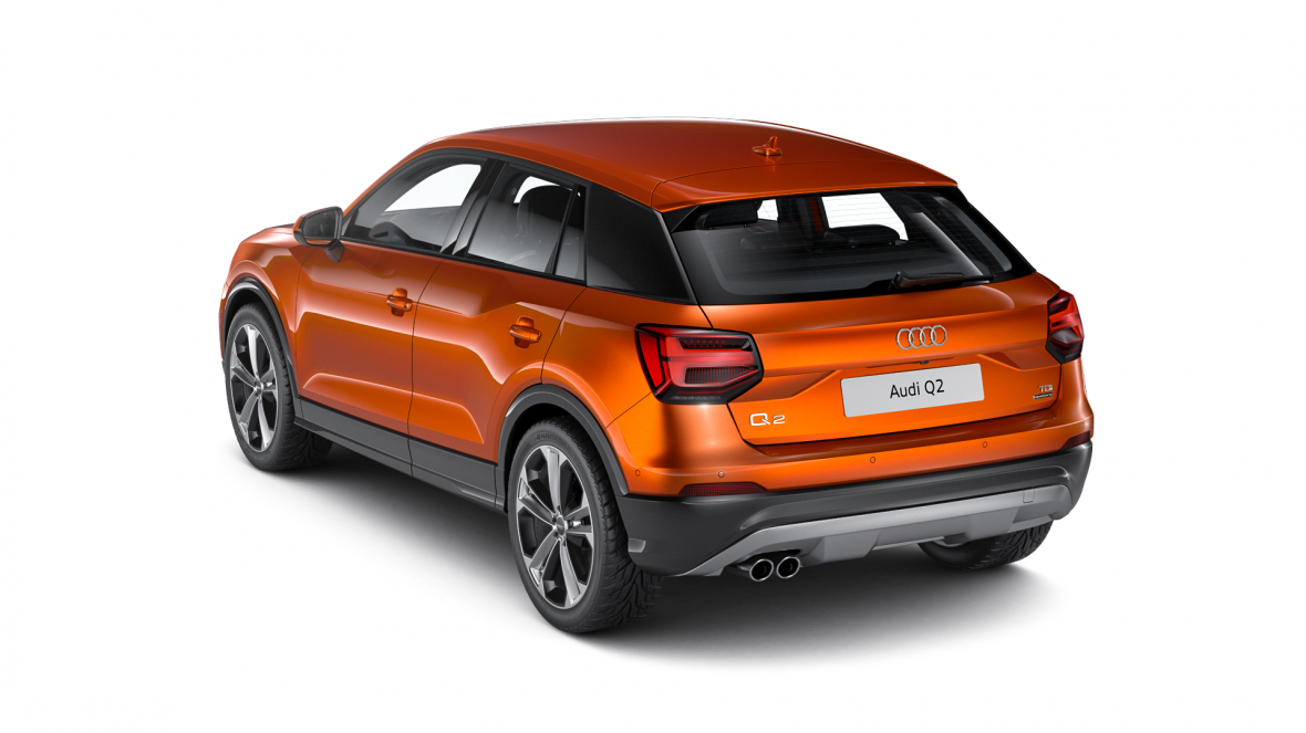 Audi Q2 design Korallenorange Metallic
