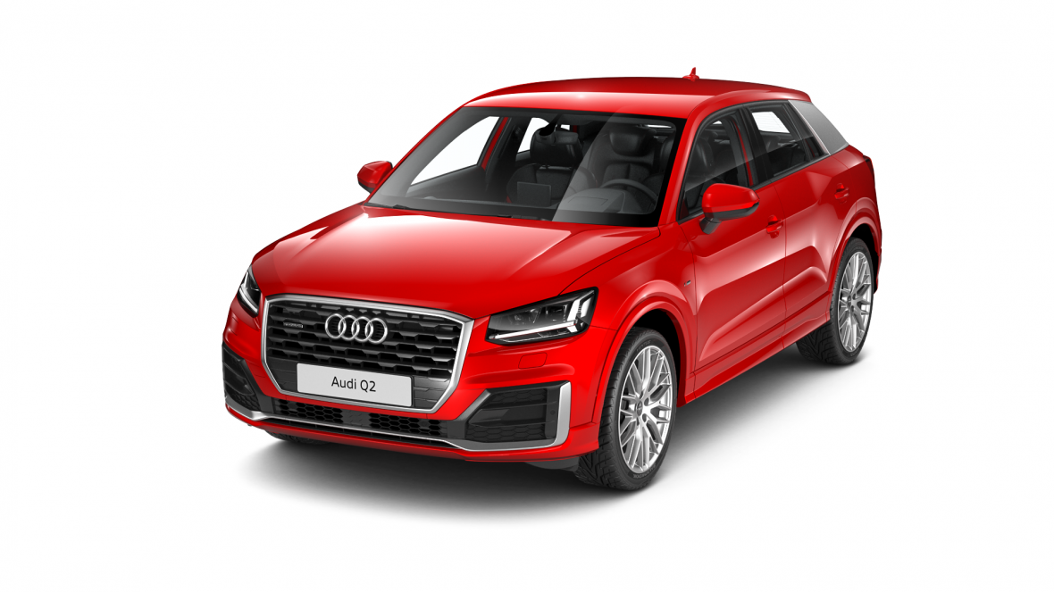 Audi Q2 S line Tangorot Metallic