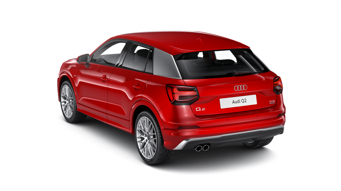 Audi Q2 S line Tangorot Metallic